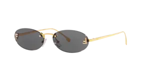 Fendi Rimless Oval Sunglasses - Grey