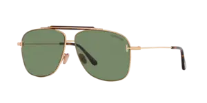 TOM FORD Jaden Aviator Sunglasses Green