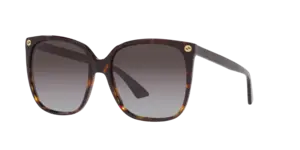 Gucci Gucci GG0022S Sunglasses Brown Gradient