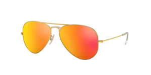 Ray-ban Ray-Ban Aviator Flash Lenses Sunglasses Orange Flash