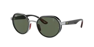Ray-ban Scuderia Ferrari Collection Sunglasses With Polarized Lenses - Dark Green