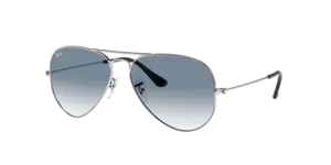 Ray-ban Aviator Gradient Sunglasses Light Blue Gradient