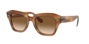 Ray-ban State Street Sunglasses - Clear & Brown