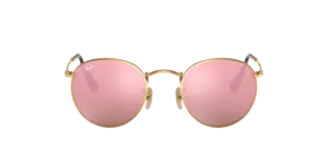 Ray-ban Round Flat Lens Sunglasses - Blue Gradient