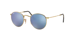Ray-ban Round Metal Sunglasses - Blue Gradient
