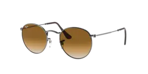 Ray-ban Round Flat Lens Sunglasses - Light Brown Gradient