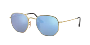 Ray-ban Ray-Ban Hexagonal Sunglasses Light Blue Flash