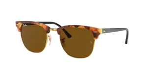 Ray-ban Ray-Ban Clubmaster Fleck Sunglasses B-15 Brown