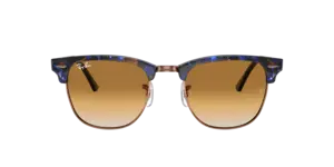 Ray-ban Clubmaster Fleck Sunglasses - Light Brown Gradient