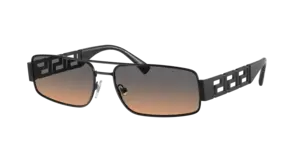Versace Rectangle Sunglasses Orange Gradient Light Grey