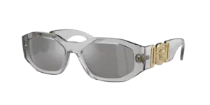 Versace Biggie Sunglasses - Light Grey Mirror Silver