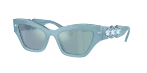 SWAROVSKI Cat Eye Sunglasses - Blue Mirror White
