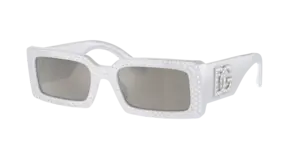 Dolce & Gabbana Dolce&Gabbana Studded Sunglasses Light Grey Mirror Silver