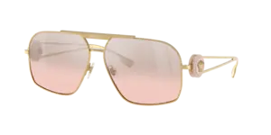 Versace Ve2269 Sunglasses - Light Pink Mirror Gradient Silver