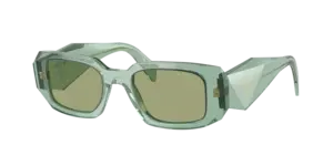 Prada Sunglasses Green Mirror Internal Silver