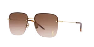 Saint Laurent Sl 312 M Sunglasses - Gold