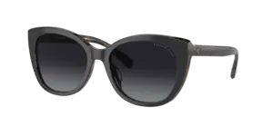 COACH Full Rim Sunglasses Grey Gradient Polar