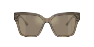 JIMMY CHOO Full Rim Sunglasses - Light Brown Mirror Gold