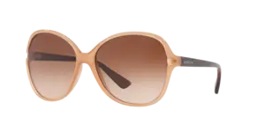 SUNGLASS HUT COLLECTION Round Frame Sunglasses Gradient Brown