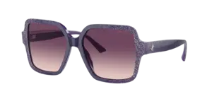 JIMMY CHOO Glitter Sunglasses - Pink Gradient Violet