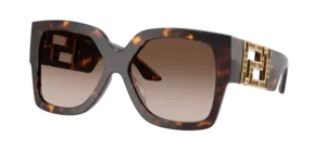 Versace Square Frame Sunglasses Brown Gradient