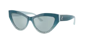 JIMMY CHOO Jc5004 Sunglasses - Light Azure Silver Mirror