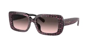 COACH Signature Sunglasses Grey Rose Gradient