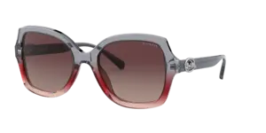COACH Tortoiseshell Sunglasses - Burgundy Grey Gradient