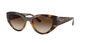 VOGUE EYEWEAR Tortoiseshell Cat Eye Sunglasses - Gradient Brown