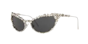 SWAROVSKI Embellished Sunglasses - Dark Grey