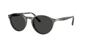 Persol Round Frame Sunglasses - Polar Black