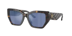Tory Burch Tory Burch Sunglasses Dark Blue Violet Mirror