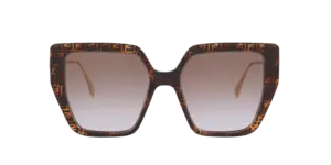 Fendi Full Rim Tortoiseshell Sunglasses - Brown