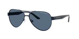 Armani Exchange Armani Exchange Aviator Sunglasses Dark Blue