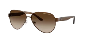 Armani Exchange Aviator Sunglasses - Gradient Brown