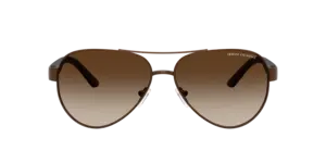 Armani Exchange Aviator Sunglasses - Gradient Brown