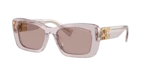 Miu Miu Mu 07ys Sunglasses - Light Purple Brown