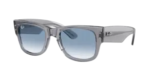 Ray-ban Ray-Ban Mega Wayfarer Sunglasses Clear Gradient Blue