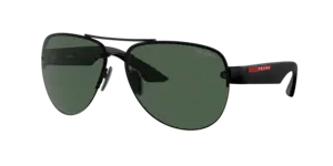 Prada Prada Linea Rossa Aviator Sunglasses Green Tuning
