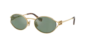 Miu Miu Miu Miu MU 52YS Sunglasses Green Mirror Internal Silver