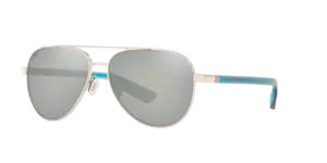 COSTA Aviator Sunglasses - Gray Silver Mirror