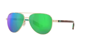 COSTA Costa Aviator Sunglasses Green Mirror