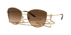 Ralph Lauren Gold Tone Eyewear For Women