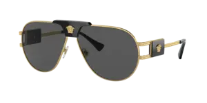 Versace Aviator Sunglasses - Dark Grey