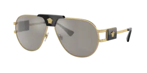 Versace Versace VE2252 Sunglasses Light Grey Mirror Silver