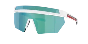 Prada Sunglasses Light Green Mirror Blue