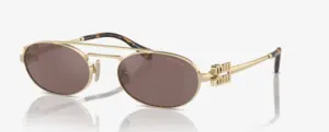 Miu Miu MU 54ZS Sunglasses Brown Silver