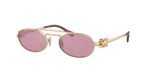 Miu Miu Mu 54zs Sunglasses - Dark Pink Silver