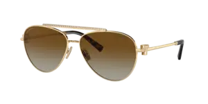 Tiffany & Co. Aviator Sunglasses - Polarized Brown Gradient