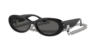 Tiffany & Co. Oval Sunglasses With Chain Detail - Dark Grey